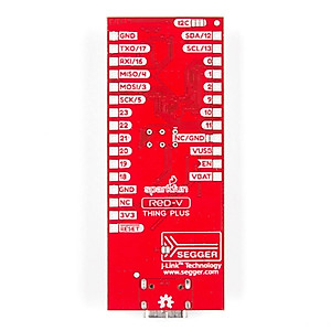 SparkFun RED-V Thing Plus-SiFive RISC-V FE310 SoC development board Freedom E310 core RISC-V instruction set architecture (ISA) USBC microcontroller I2C Qwiic Connect Sys Zephyr RTOS build environment
