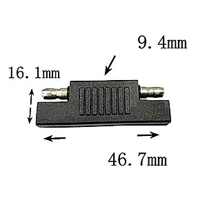 9M9 10AWG 2 Pin Power Industrial Circular Connector to SAE Adapter Cable for Furrion, Solar Suitcase LP-20 Waterproof RV Solar Port, Fit for Forrest River RV Solar Ports