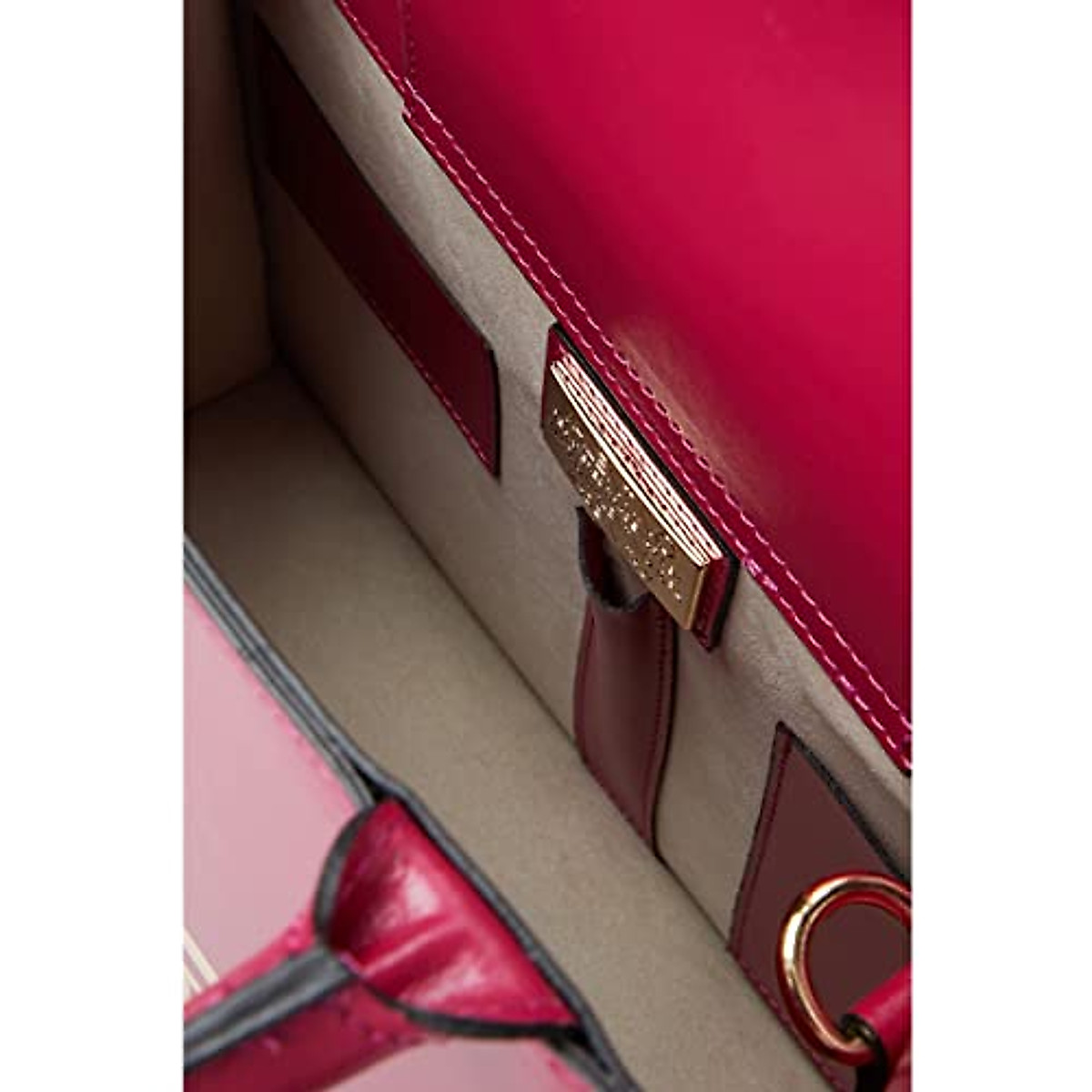 Valentino Bags by Mario Valentino Victoria Lavoro Gold Beetroot One Size