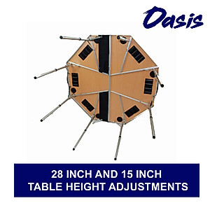 Portable TuscanyPro Professional High Roller Tour Lightweight Folding Poker Table Aluminum-High and Low Settings-Carry Bag-Take it Anywhere-Best Poker Table-Award Winner 2019