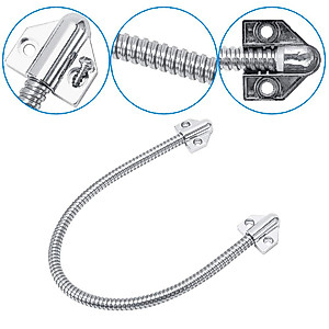 Asixx Door Loop, 1Pc 40cm Long Door Loop With Triangle Ends For Exposed Mortise Mounting Wire Cable Anti-, Anti-corrosive, Strong and Sturdy