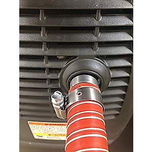 GenExhaust for Champion 3500/3200W & 3100/2800W Inverter Generator 1" Silicone tubing Exhaust Extension 3 Foot Length.