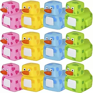 Rhode Island Novelty 2" Pixelated Rubber Duckies