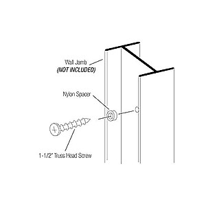 Basco ECPPDLX51SV framed sliding shower door parts, Chrome