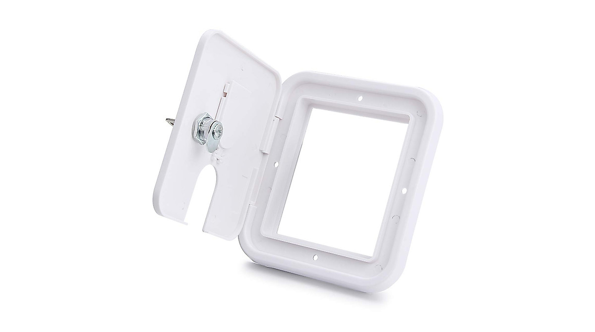 LCGP RV Access Door with Power Cord Hatch for Camper Storage