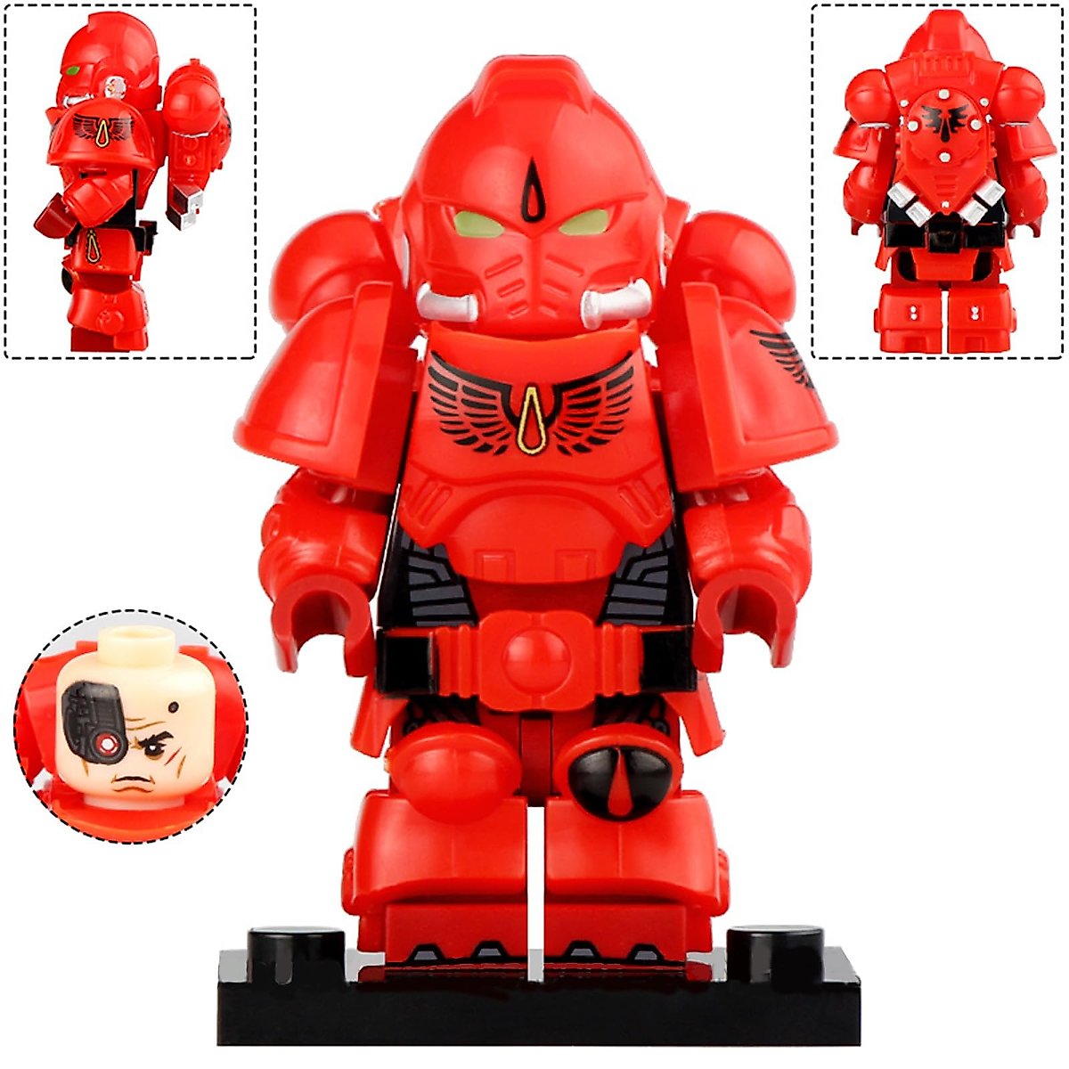 Immerse Yourself in The 40K Universe: Choose from 7 Exquisite Character Models ， Authentic Detailing and Durable PVC Construction ，Heights up to 1.77 inches！ (7-piece set)