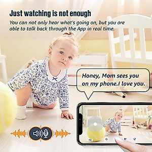 Faleemi Indoor/Outdoor Home WiFi Security Camera, Wireless Network IP Camera with Night Vision, Motion Detection, 2-Way Audio, SD Card Slot