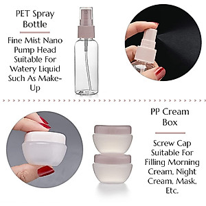 Travel Bottles for Toiletries Containers,8pcs Leak Proof Squeezable Refillable Travel Accessories Conditioner Bottles for Airplane Travel Essentials Vacation Cruise Accessories