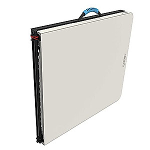 Lifetime Folding Tailgate Table with Grill Rack, 5-Foot, Pumice & Black