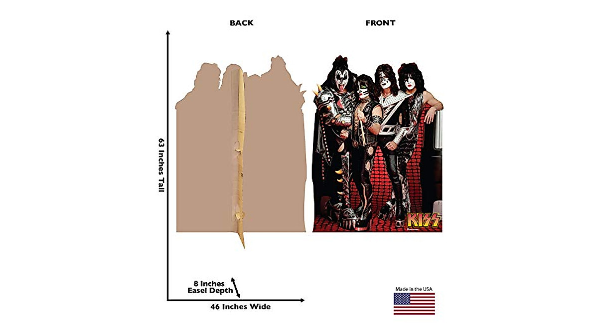 KISS Group Cardboard Cutout - Life Size Rock Band Standup