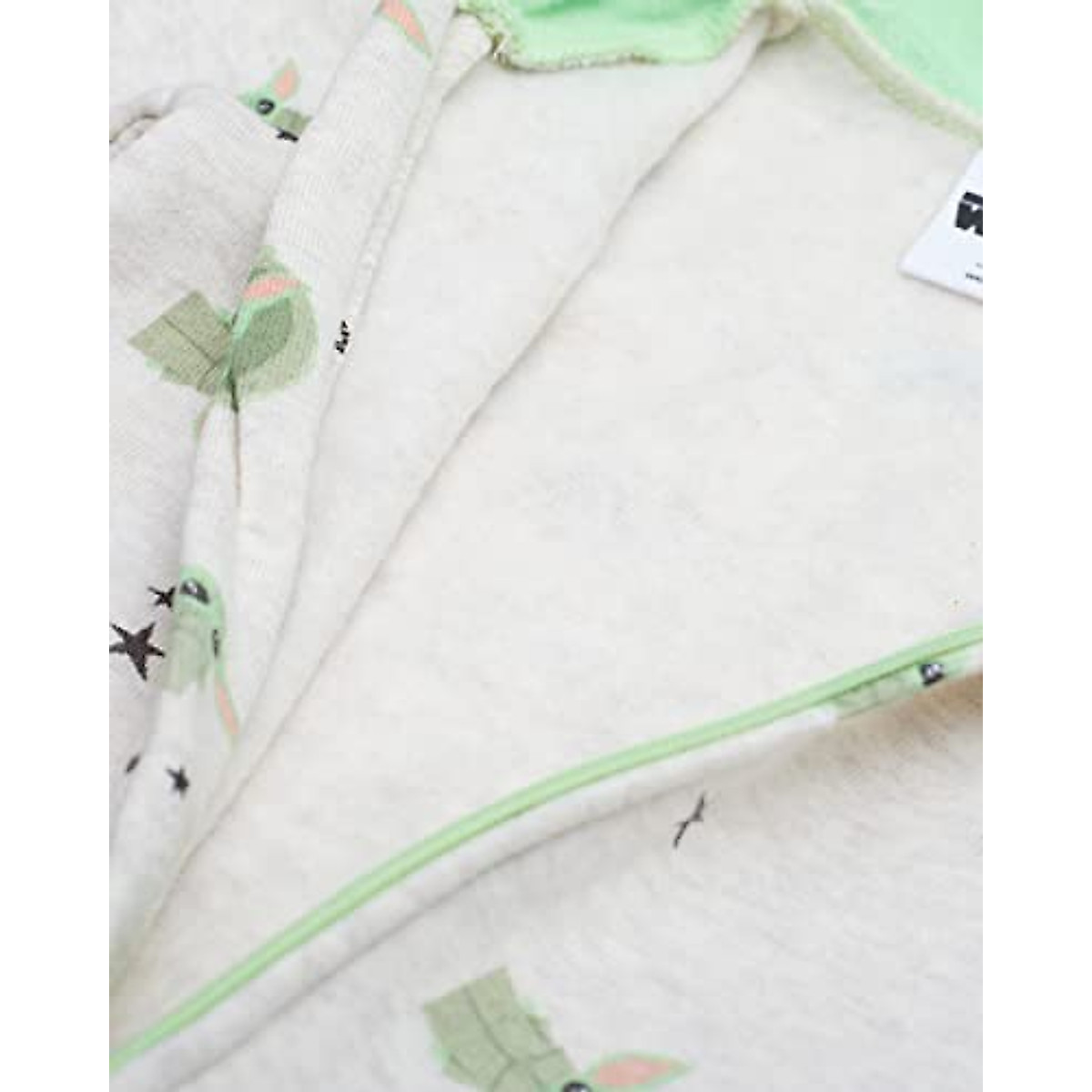 Star Wars Baby Yoda New Born Infant Boys' Long Sleeve Fleece Hooded Romper Bodysuit Printed 24 Months