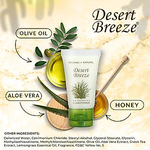 Desert Breeze Conditioner, Travel Size Hotel Toiletries, 1 oz. Flip Cap (Case of 20)
