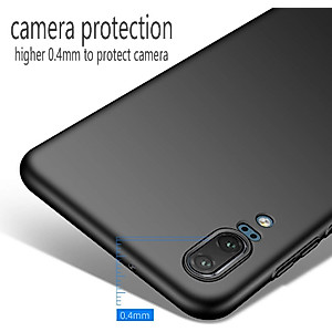 Case Compatible for Huawei P20 Case [Slim Protective] [Protect from Shock/Scratch/Drop/Marks] [Premium PC Plastic] Minimalist Hard Cover for Huawei P20 (Black)