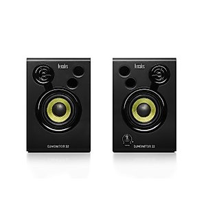 Hercules DJMonitor 32: 2 x 15 watts RMS active monitoring speakers,Black