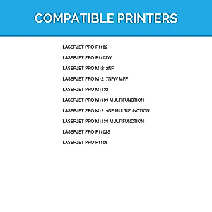 LD Compatible Toner Cartridge Replacement for HP 85A CE285A (Black, 3-Pack)