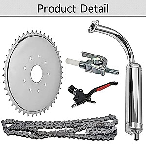 waltyotur 100cc YD100 Bicycle Engine Kit Bike Bicycle Motorized 2 Stroke Motor Engine Kit Replacement for Most 26 Bikes