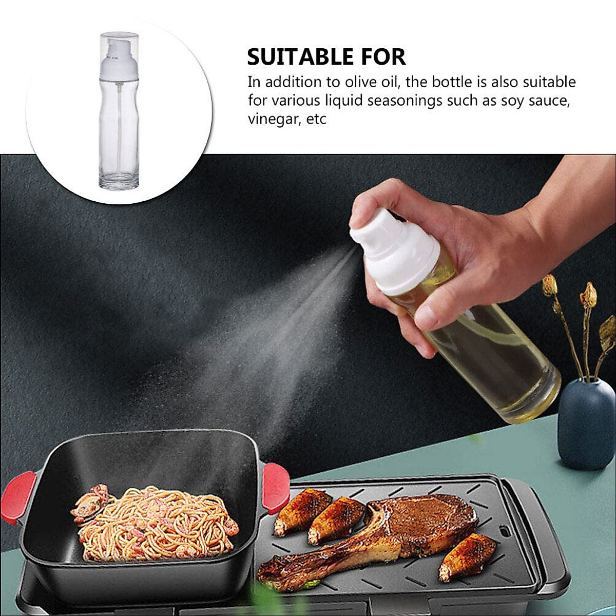 UPKOCH Spray Can Olive Oil Sprayer Oil Spraying Bottle Cooking Gadgets Cooking Oil Spray Bottle Oil Bottles for Kitchen Olive Oil Dispenser Kitchen Gadgets Spray Bottle for Oil