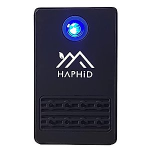 HAPHID Ionizer Air Purifier/Plug in Air Purifier with Highest Output - Up to 40 Million Anions,Filterless Portable Air Purifier for Home/Office Cleanse: Bathroom Odors,Pets Smell Etc (1-Pack,Black)
