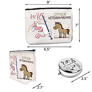 GuHuiKuOther Vet Unicorn Gifts,Other Vets Me,Other Vet Techs Me,Gifts for Veterinarian, Other Vet Techs Unicorn Me,Vet Appreciation Gift,Veterinarian Student Gifts,Vet Technician Gift,Vet Bag
