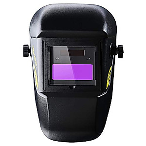 DEKOPRO Welding Helmet Solar Powered Auto Darkening Hood with Adjustable Shade Range 4/9-13 for Mig Tig Arc Welder Mask Black