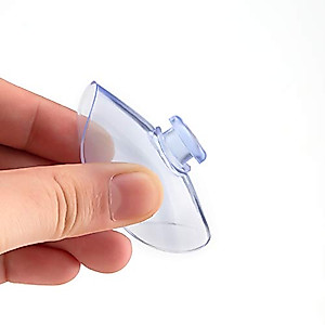 SAVITA 20Pcs 5cm/2 Inches Clear Suction Cups Without Hooks Bathroom Kitchen Suction Cup for Home Decoration and Organization