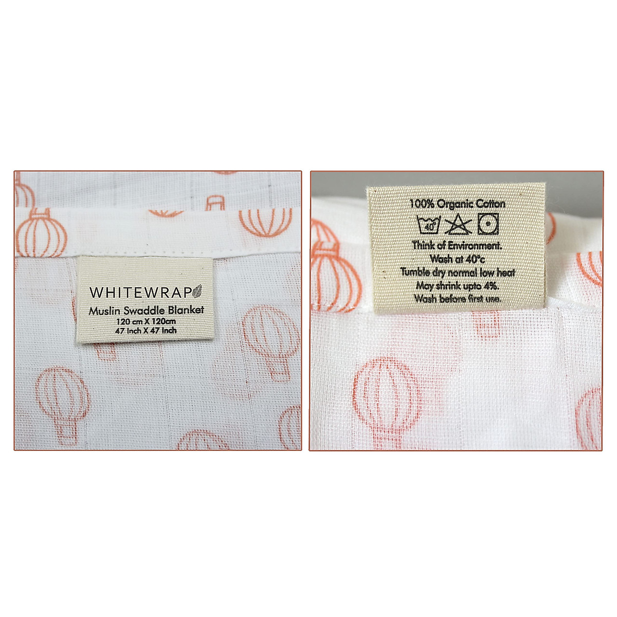 Swaddle Blankets| Receiving Blanket|Organic Cotton Breathable and Skin-Friendly Soft Muslin Swaddle Blankets for Boys| Baby Essentials, Registry & Gift | 48"x48" 2-Pack Pink Lines