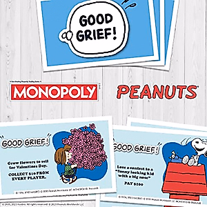 Monopoly Peanuts Board Game, Play as Snoopy on Sled, Baseball Cap, Kite Eating Tree & More, Officially Licensed and Collectible Monopoly Game Based On The Famous Comic Strip Peanuts