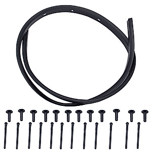 MOCW 68051392AA Front Fascia Bumper Hood Seal & Rivets for 2008-2019 Dodge Challenger