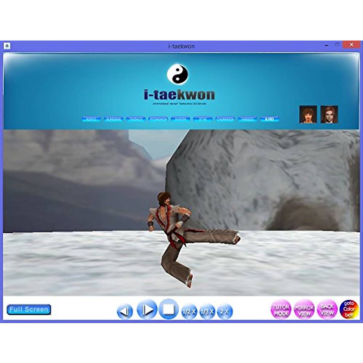 Taekwondo 3D Black Belt Form Kukkiwon Taekwondo Poomsae Tutorial PC Software