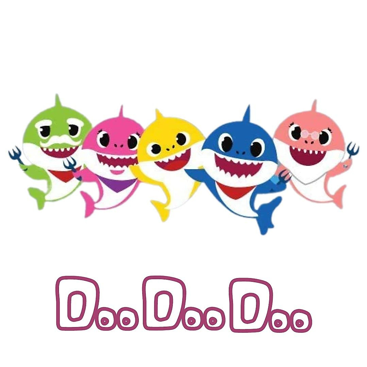 Shark Multiple Font Custom Name and Initial Nursery Wall Decal Vinyl Sticker | Home Décor | Custom Kids Room Decal | Bedside Decals | Children’s Room| Car | Laptop