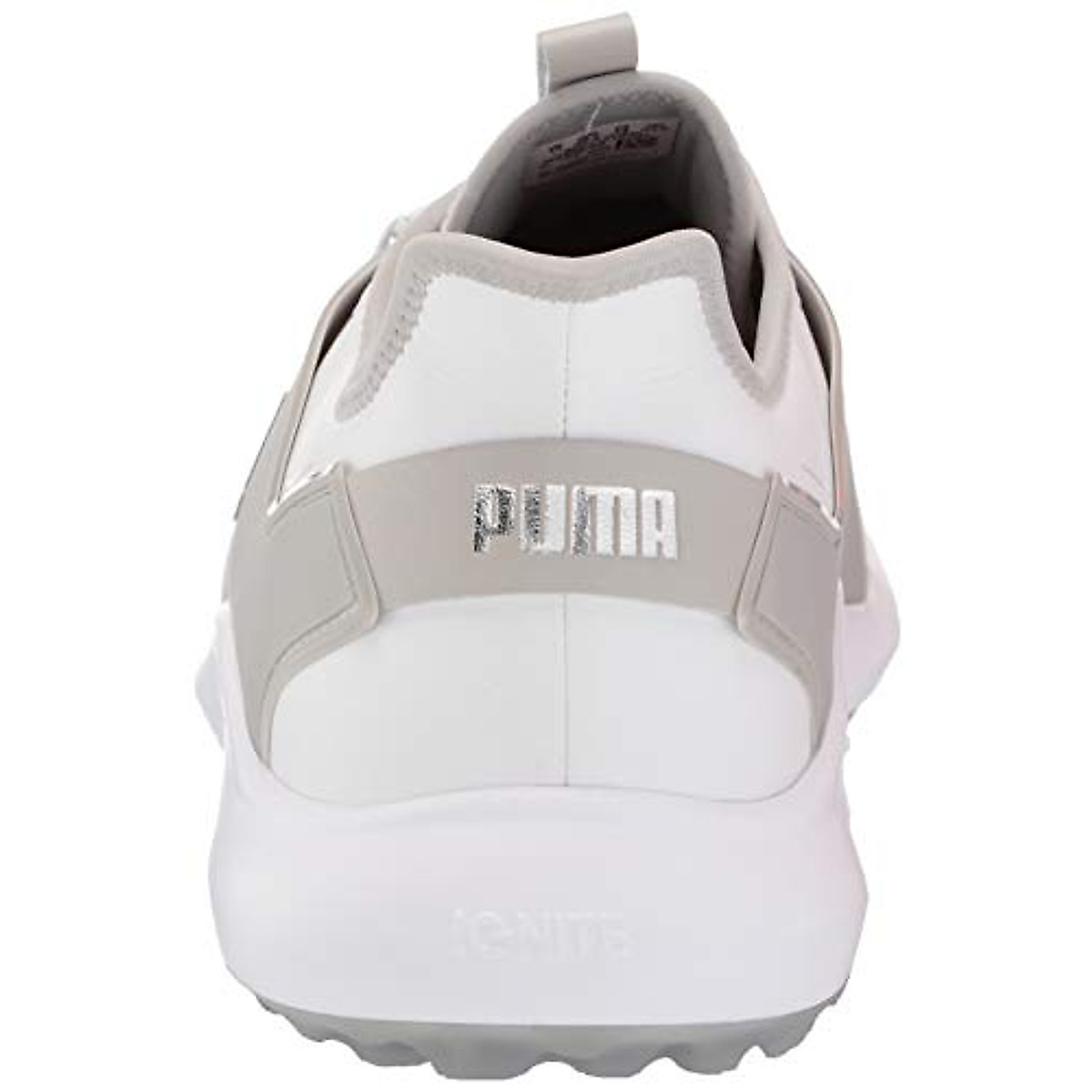 PUMA mens Ignite Fasten8 Pro Golf Shoe, Puma White-puma Silver-high Rise, 9.5 US