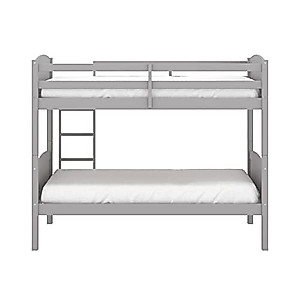 Hillsdale, Alexis Contemporary Wood Arch Twin Over Twin Size Bunk Bed, Gray