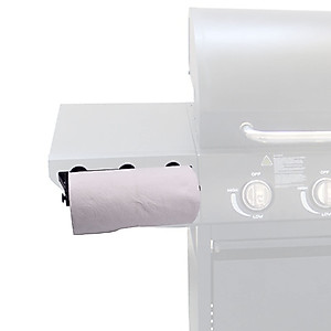 YYST Magnetic Paper Towel Holder Paper Roll Holder Rack Towel Bar Paper Dispenser for Kitchen Refrigerator, Dryer, Grill, Garage, Toolbox,Work Bench, Metal Cabinet，BBQ (Black, 1)