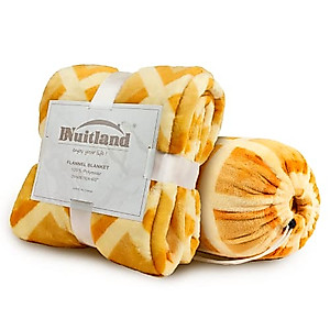 Bnuitland Waffle Funny Blanket,300 GSM Double Sided Giant Funny Throw with Waffle Pouch,Realistic Super Soft Food Blanket,Novelty Tortilla Swaddle Blanket for Baby/Kids and Pets Wrap