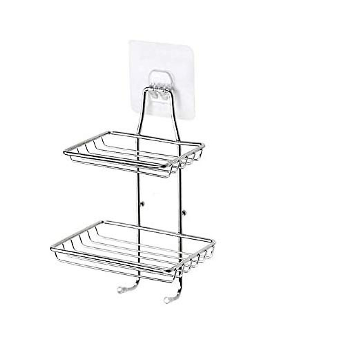 Chris.W 12 Pack Clear Adhesive Suction Sticker for No Drilling Bathroom Shower Shelf Accessories, Super Strong Adhesive Wall Sticker for Corner Shower Caddy and More