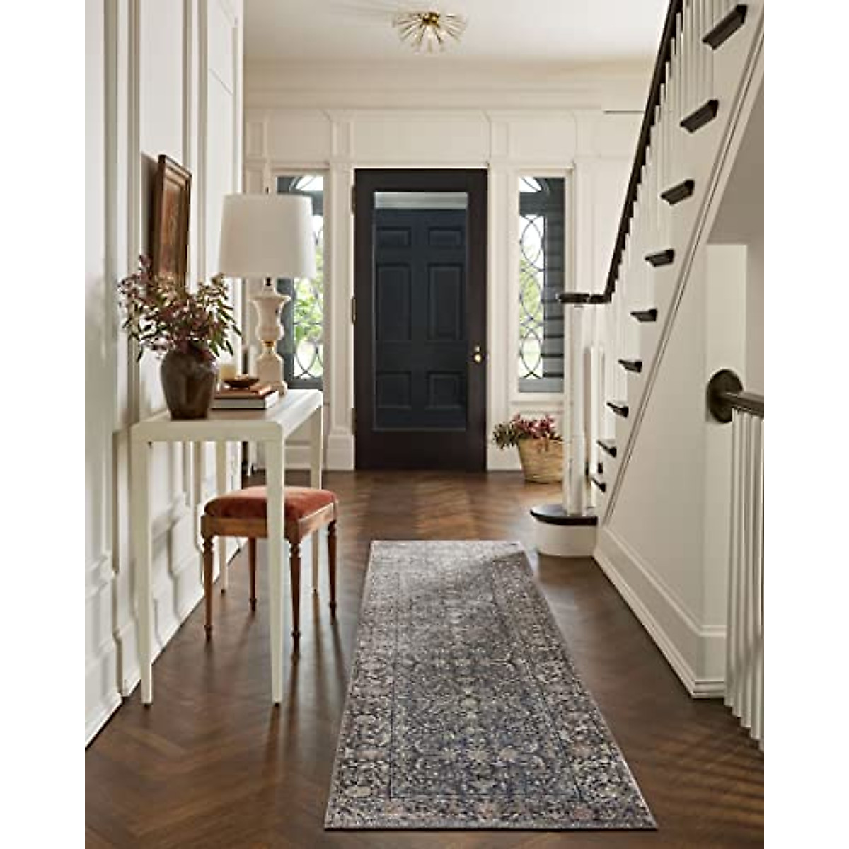 LOLOI Jean Stoffer Bradbury Collection BRU-01 Midnight / Multi 9'-0'' x 12'-0'' Area Rug
