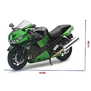 New Ray 2011 Kawasaki ZX-14 Ninja Green Motorcycle Model 1/12