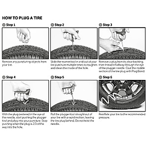 Slime 2040-A Tire Repair Plug Kit, Deluxe, Contains Strings, Tools and Glue, 11 Pieces