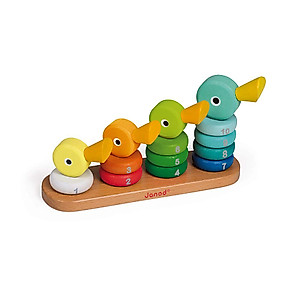Janod Zigolos Duck Family Stacking Toy – Ages 1+ - J08212