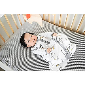 Burt's Bees Baby - Fitted Crib Sheet, Girls Boys & Unisex 100% Organic Cotton Crib Sheet for Standard Crib & Toddler Mattresses