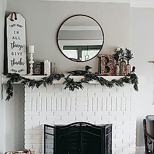 Fabuday Black Circle Mirror for Wall 20 inch - Round Mirror for Bathroom, Entryway, Living Room, Hallway, Bedroom Decor, Matte Frame Mirror