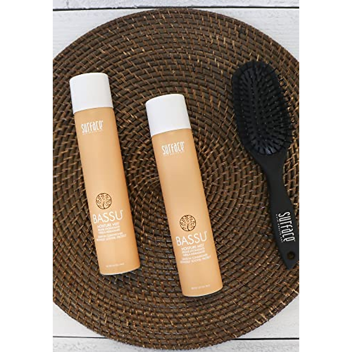 Surface Hair Bassu Moisture Mist Leave-In Conditioner to Moisturize Hair, Add Shine and Nourish, 5.07 Fl Oz