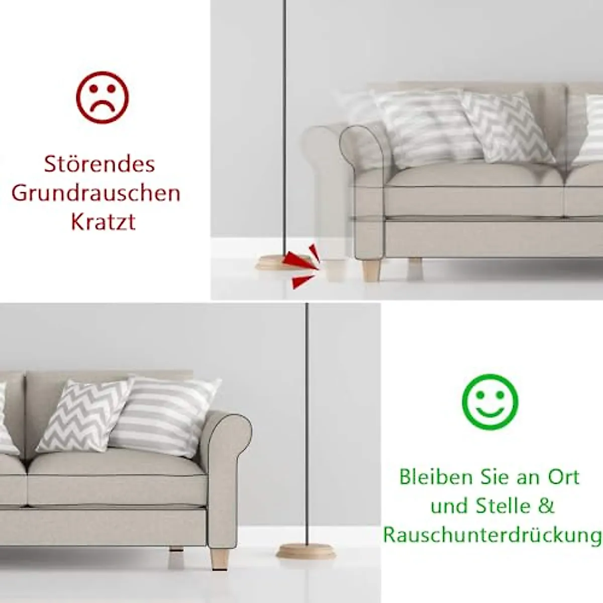 Yelanon Non Slip Furniture Pads -12pcs 4" Furniture Grippers Hardwood Floors, Non Skid for Furniture Legs,Self Adhesive Rubber Feet, Anti Slide Furniture Floors Protectors for Keep Couch Stoppers