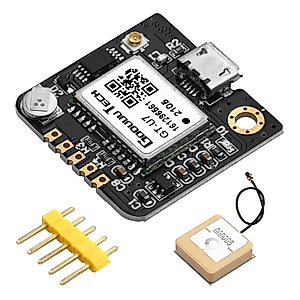 GPS Module Receiver,Navigation Satellite Positioning NEO-6M (Arduino GPS, Drone Microcontroller, GPS Receiver) Compatible with 51 Microcontroller STM32 Arduino UNO R3 with Antenna High Sensitivity