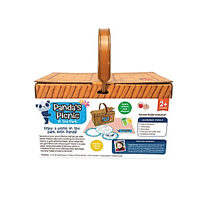 Peaceable Kingdom Games for Parents & Their 2-Year-olds: Panda’s Picnic in The Park - Toddler & Preschool Board Game of Matching Colors & Shapes