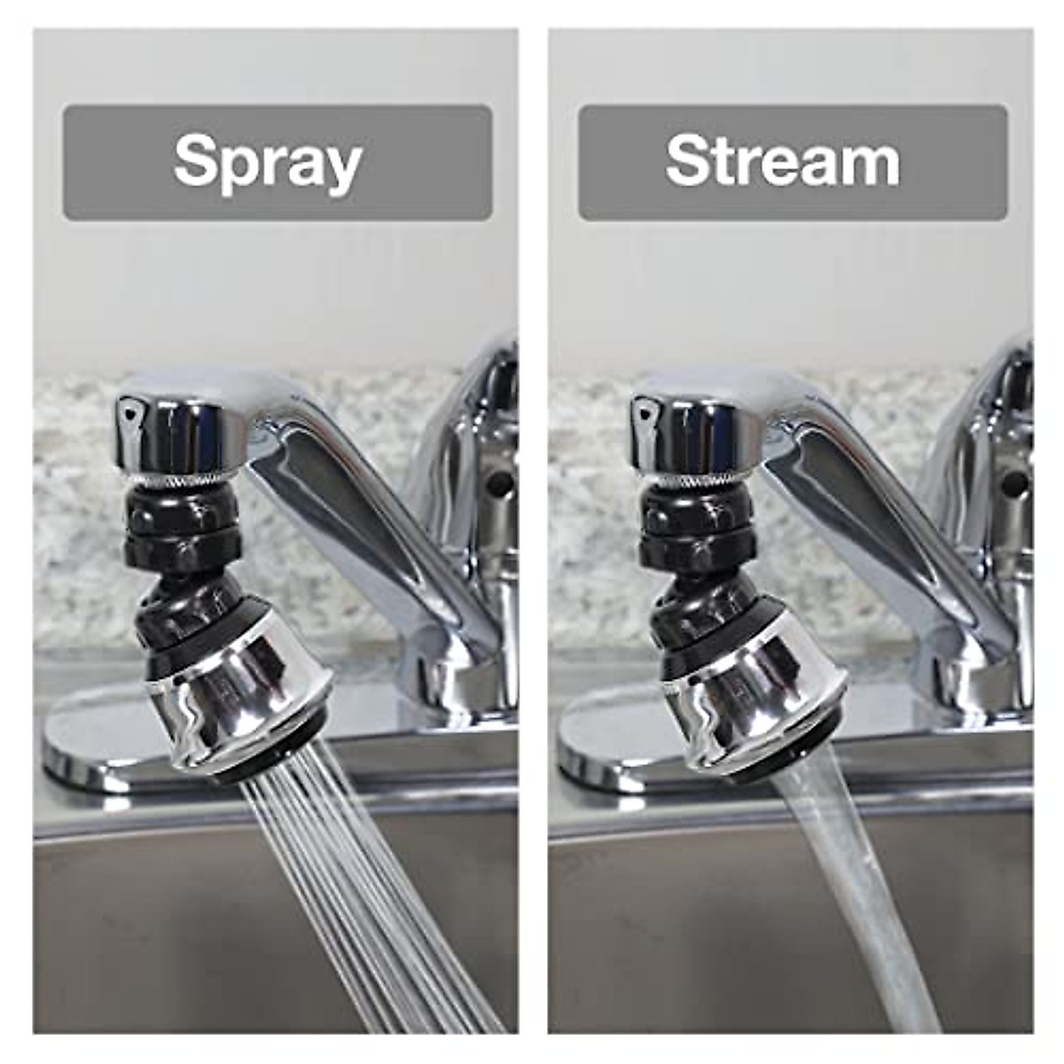 DANCO 10500 Dual Threaded Water Saving Faucet Aerator, 15/16-27 Male X 55/64-27 Female, 1.5 gpm