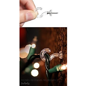 Pinhooks Push Pin Wall Hook - Klear Kindness (Transparent) - 40-Count