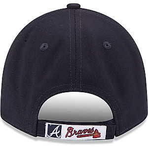 New Era MLB The League 9FORTY Adjustable Hat Cap One Size Fits All (Atlanta Braves Navy)