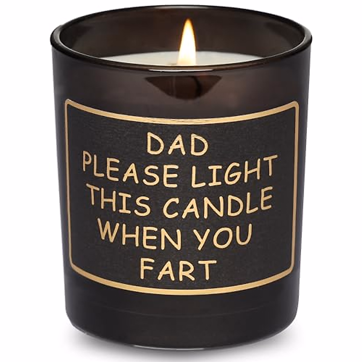 Dad Gifts from Daughter Son, Personalized Gifts for Dad, Dad Birthday Gift, Scented Candles for Men, Birthday Gifts for Dad Step Dad, Christmas Gift Idea (10oz) (DAD When You Fart, Sandalwood)