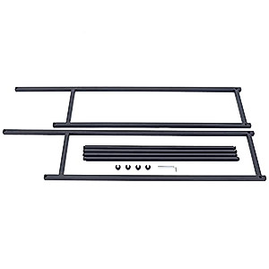 2 Tier Bathroom Towel Rack, Modern Metal Freestanding Towel Rack Holder,Towel Organizer Stand Drying Rack for Bathroom,Black,Load 22lbs